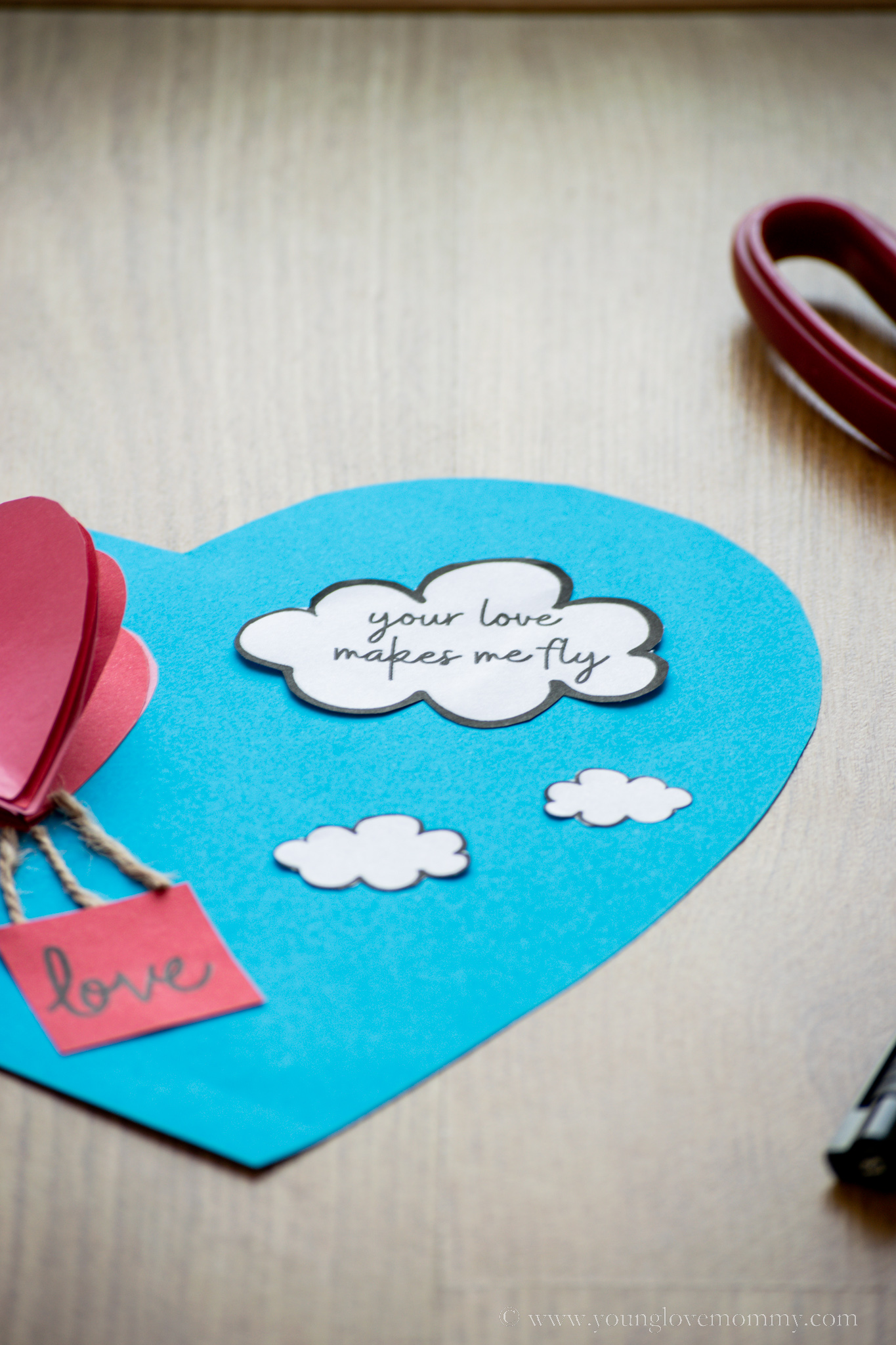 Hot Air Balloon Valentine Craft